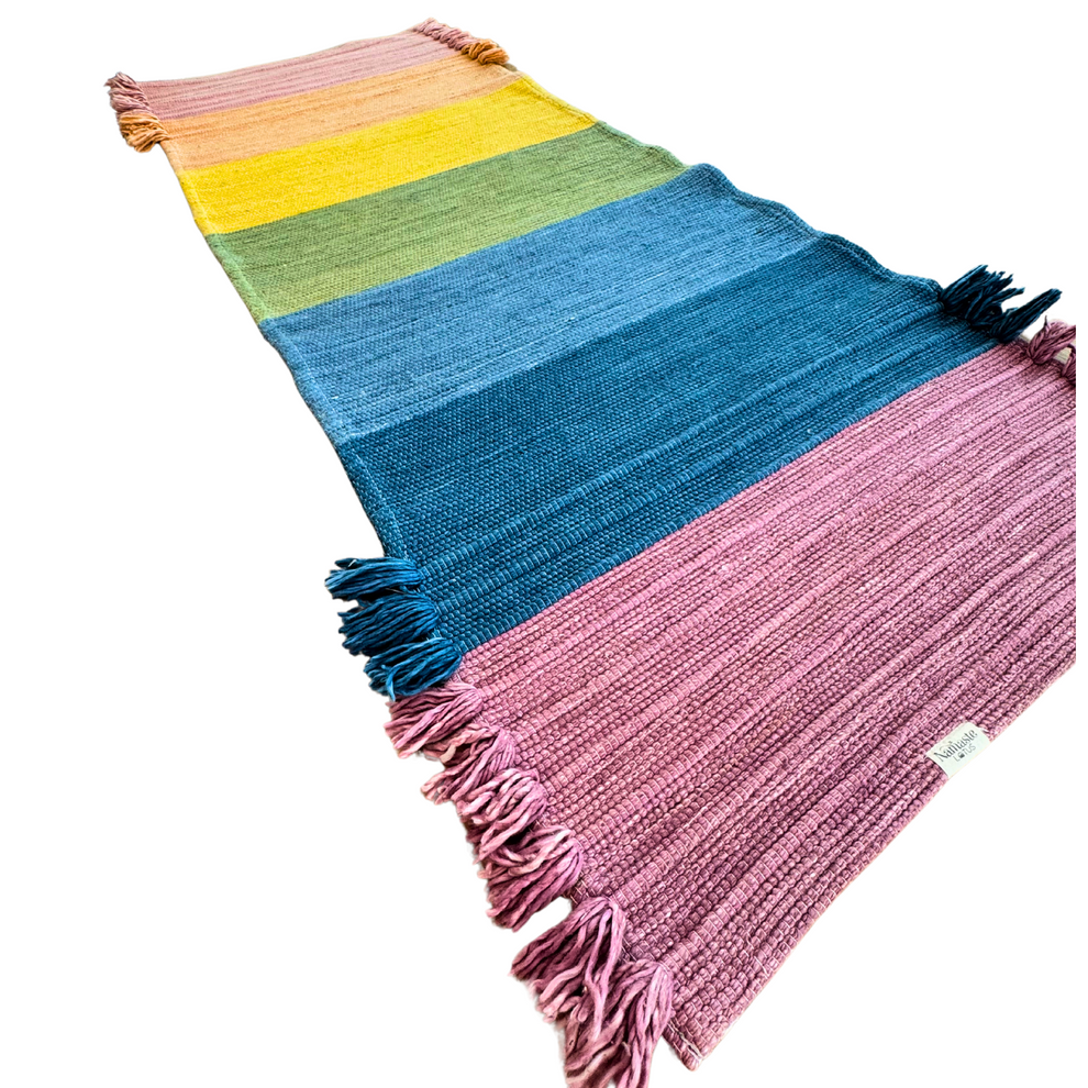 Chakra Balancing Yoga Meditation Mat- Namaste Lotus Organic Cotton Mat